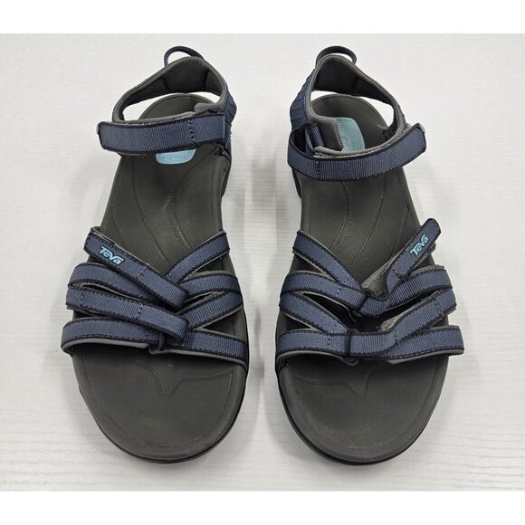 Teva | Shoes | Teva Tirra Sandals Blue Grey Womens Size 1 | Poshmark